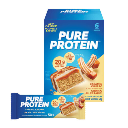 CARAMEL CHURRO PROTEIN BAR 50 g - Pure Protein Canada - Protein That's ...